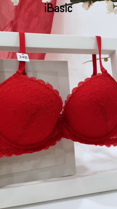 Áo ngực mút vừa iBasic có gọng phối ren mềm mại VA086 | Lazada.vn