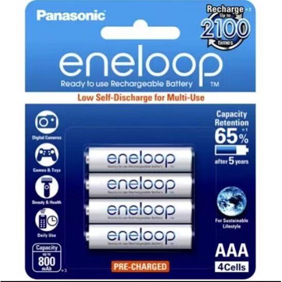 Original Panasonic Eneloop Pro ถ่านชาร์จ Aaa 800 Mah Aa2000mah