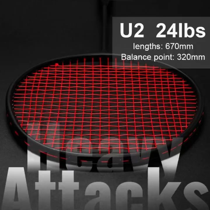 Badminton Racket Full Carbon Single 4U G5 28Lbs 83g with Bag Made In ...