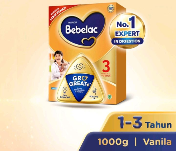 BEBELAC 3 1000GR BOX MADU /VANILA 2PCS lebih Hemat SUSU ANAK BEBELAC ...