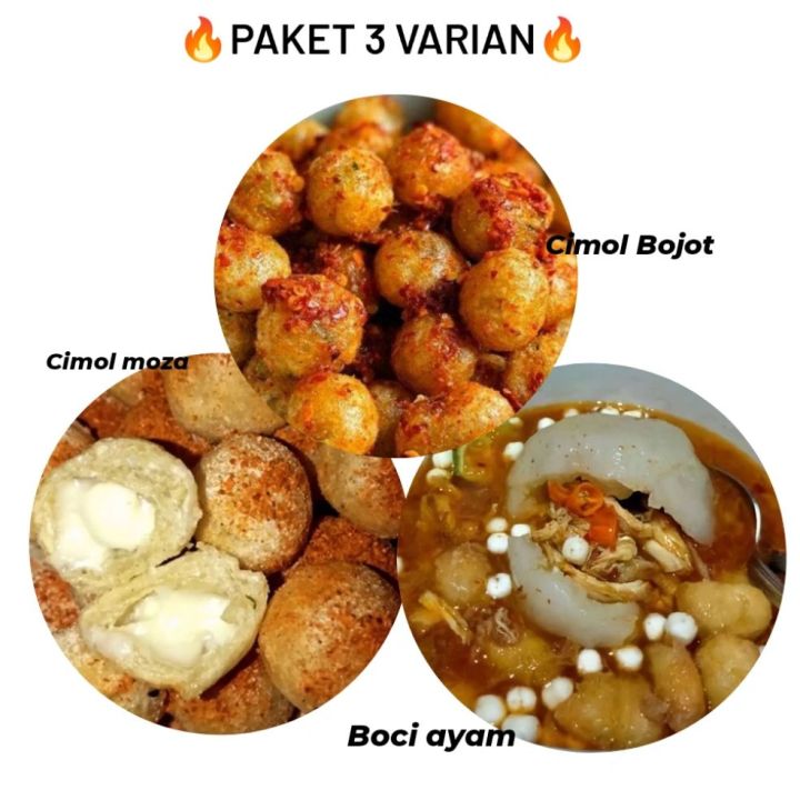 PAKET 3 VARIAN BASO ACI, CIMOL MOZA, CIMOL BOJOT | Lazada Indonesia