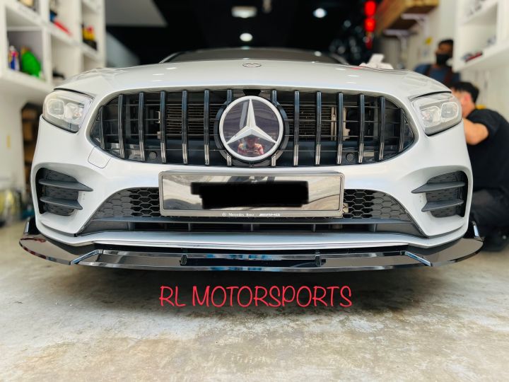 Mercedes Benz w177 v177 A35 Amg front lip skirt diffuser splitter ...