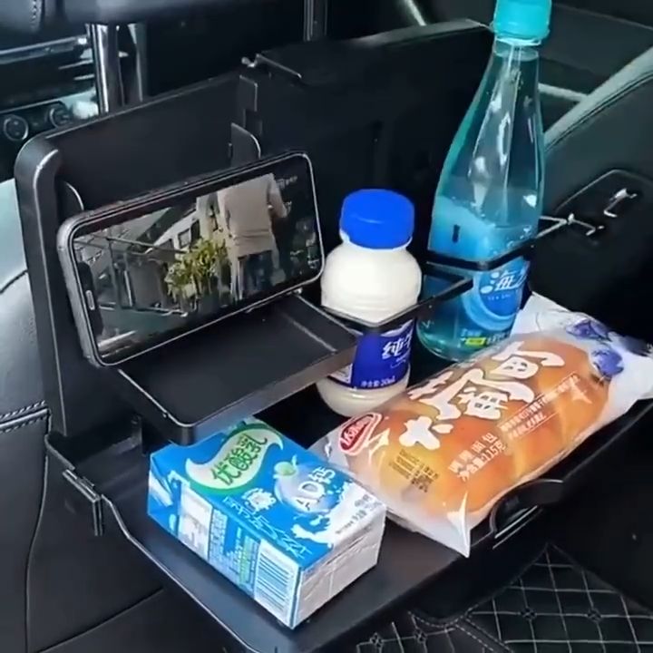 Foldable Car Food Tray With Bottle Cup Holder Car Storage Organizer ...