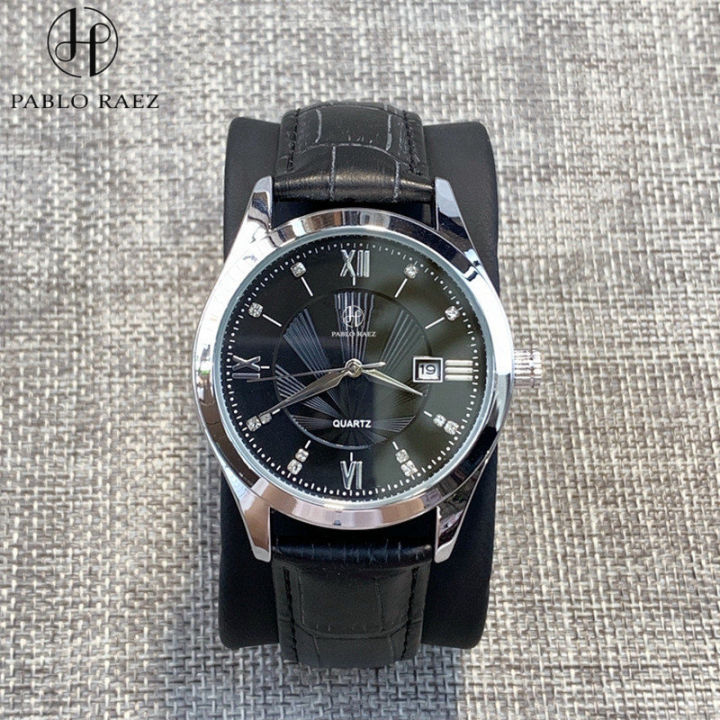 PABLO RAEZ นาฬิกานาฬิกาข้อมือแฟชั่นควอตซ์แบบลำลองสำหรับผู้ชายกระเป๋าใส่ ...