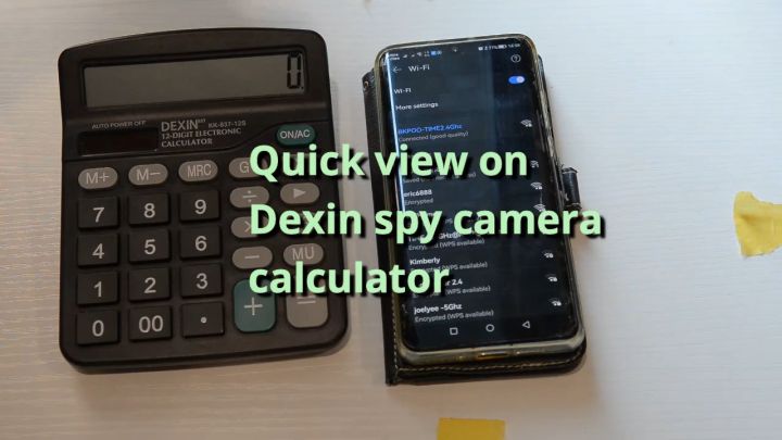 HD1080P Invisible Wireless Wifi Mini Spy Hidden Portable Calculator ...