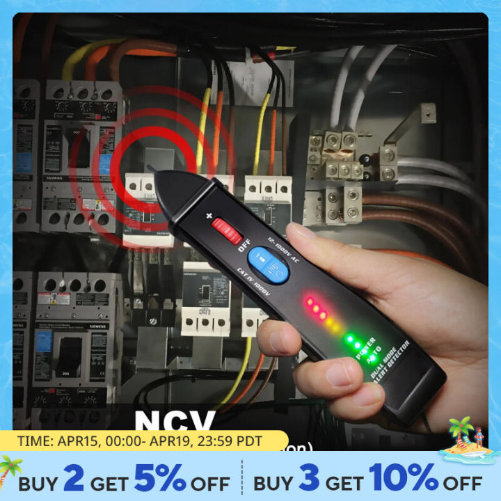 BSIDE Non-contact Voltage Detector Indicator Smart Electric Pen Tester ...