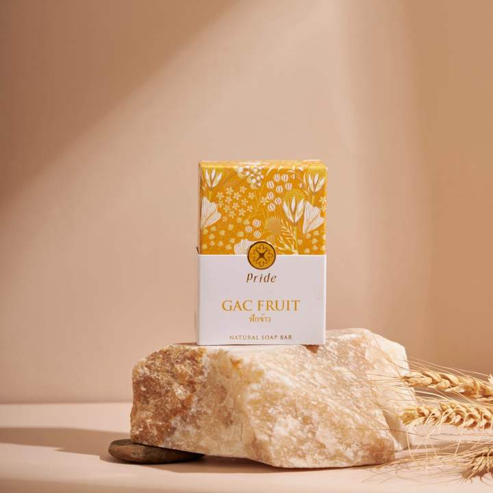 Pride Natural Soap สบู่ก้อนบำรุงผิวจากธรรมชาติ - GAC FRUIT SOAP ...