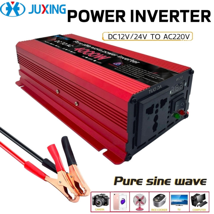 JUXING 4000W Pure Sine Wave Power Inverter DC12V/24V để AC220V Power ...