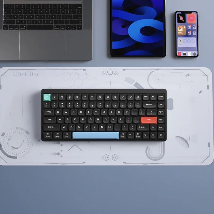 Ultra-Thin Wireless Mechanical Keyboard Low Profile Office Bluetooth ...