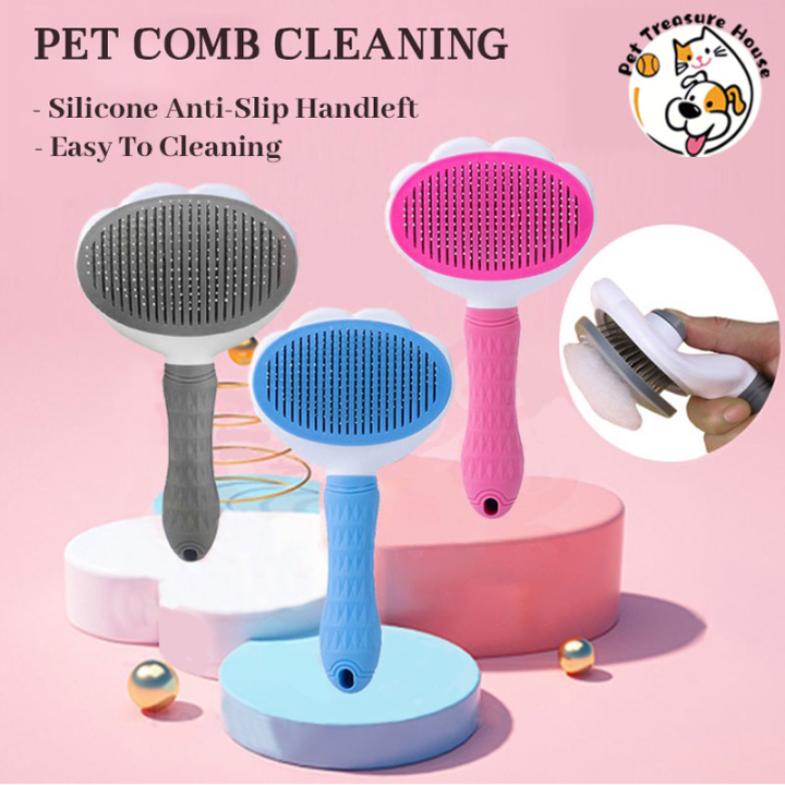 Pet Comb Cat Dog Hair Comb brush Pet Grooming Shedding comb Brush for ...