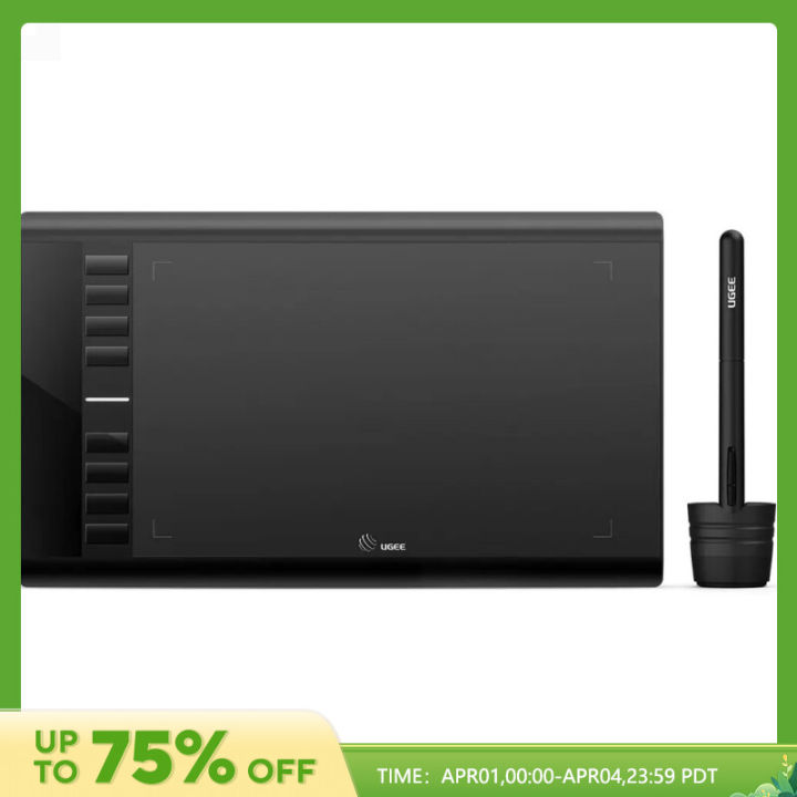 UGEE M708 10" Digital Graphic Tablet Pen Drawing Tablet 8 Hotkeys ...