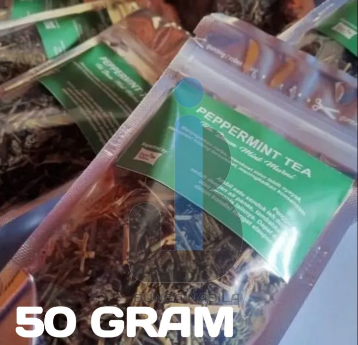 Peppermint tea / Teh daun mint 50gr | Lazada Indonesia