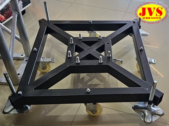 Zeus Steel Base for Aluminum Truss with Adjustment Height and Wheels ...