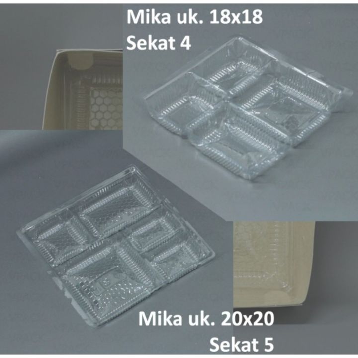 Mika Box Nasi 18x18x8 20x20x8 isi 50 pcs | Lazada Indonesia