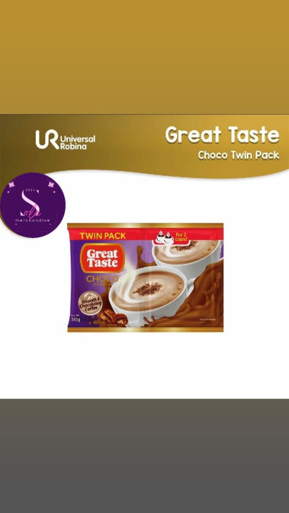 Great Taste Choco Coffee Twin Pack Sachets 50g x 10 | Lazada PH