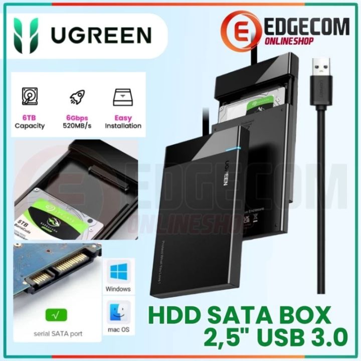 UGREEN Original Casing Enclosure Hard Disk External 2.5 "SATA USB 3.0 ...