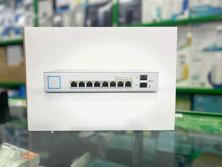 UBiQUiTi UniFi Switch US-8-150W - 8-Port 1000 Mbps L2 + 2 SFP (150W 802 ...