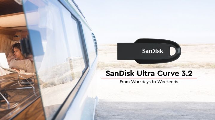 SanDisk Ultra Curve 128GB Flash drive USB3.2 Read 100Mbs | Lazada.co.th