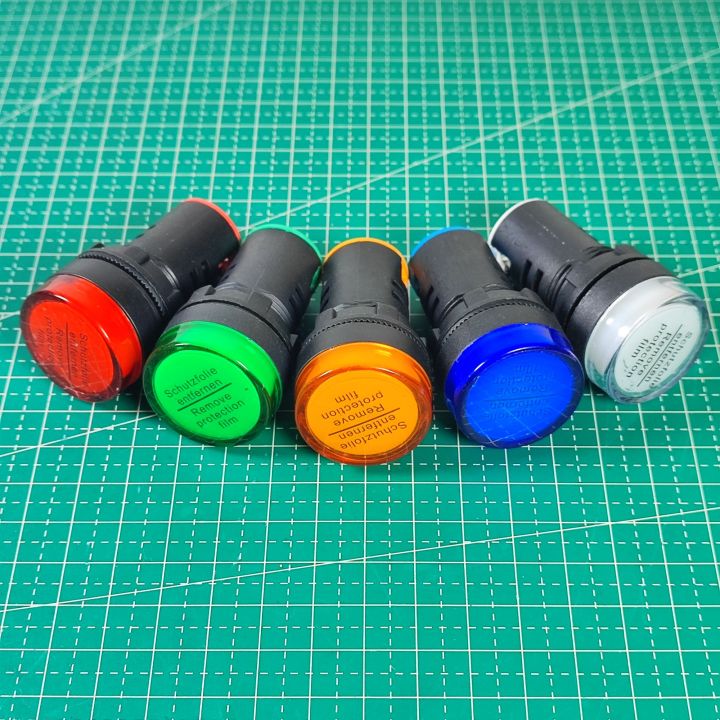 Pilot Lamp-Lampu Panel LED 22mm AC 220V Standard AD22-22DS | Lazada ...