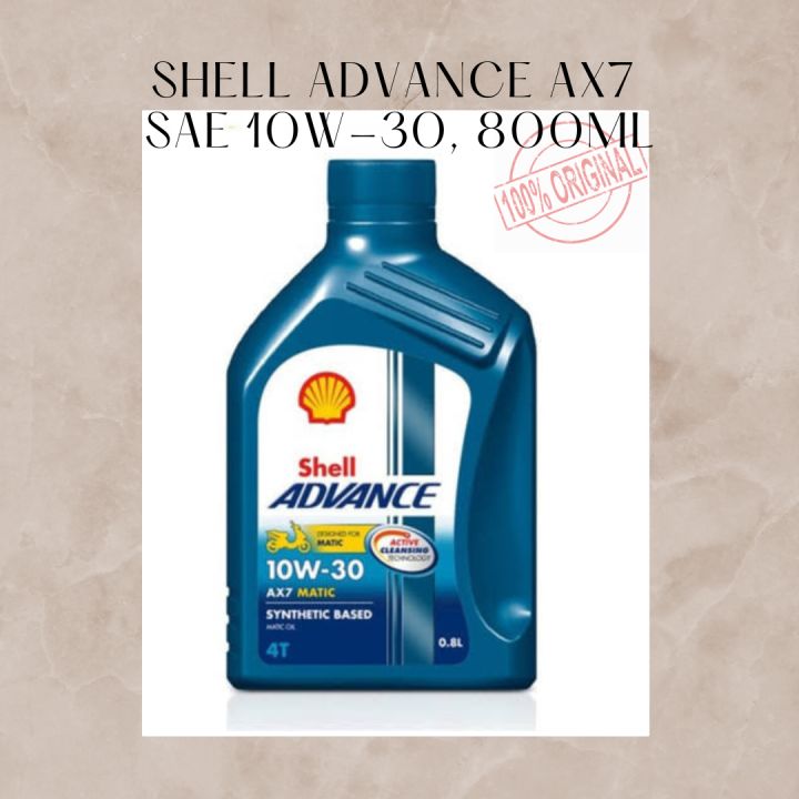Shell Advance AX7 sae 10W-30 Matic 800ml | Lazada Indonesia