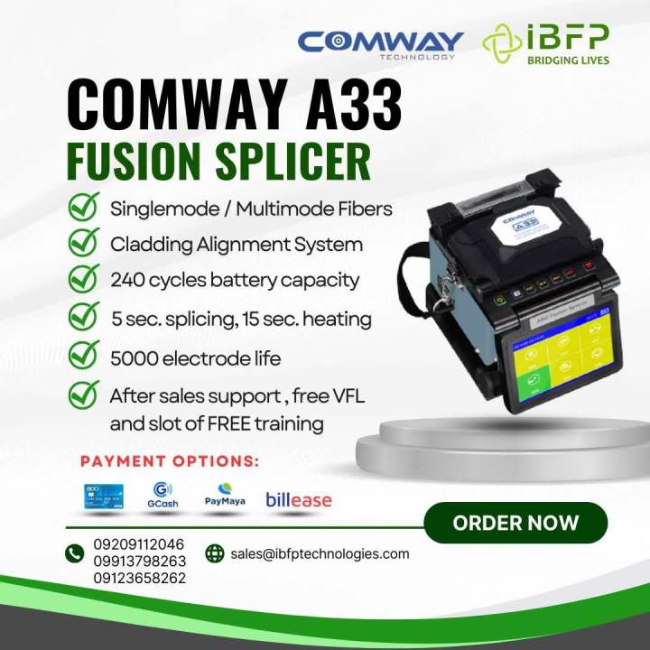 Comway A33 Mini Fusion Splicing Machine (US Brand) | Lazada PH