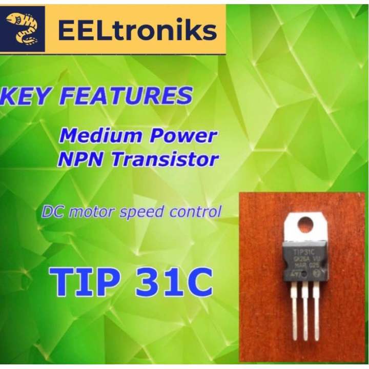 TIP 31C TIP31C TIP-31C MEDIUM POWER TRANSISTOR ORIGINAL | Lazada PH