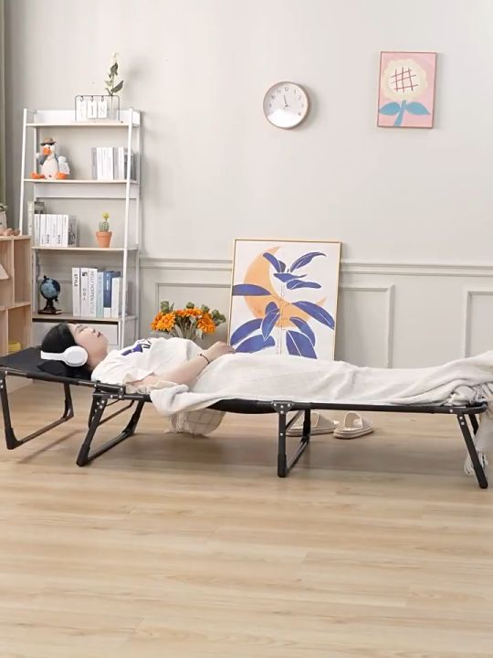 Ditto Folding Bed With Foam Portable bed Reclining Foldable Heavy Duty ...