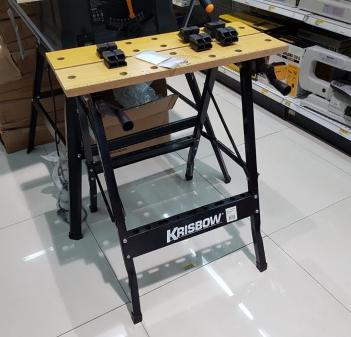 KRISBOW WORK BENCH 100KG Meja Kerja Lipat Portabel Meja Kerja Workshop ...