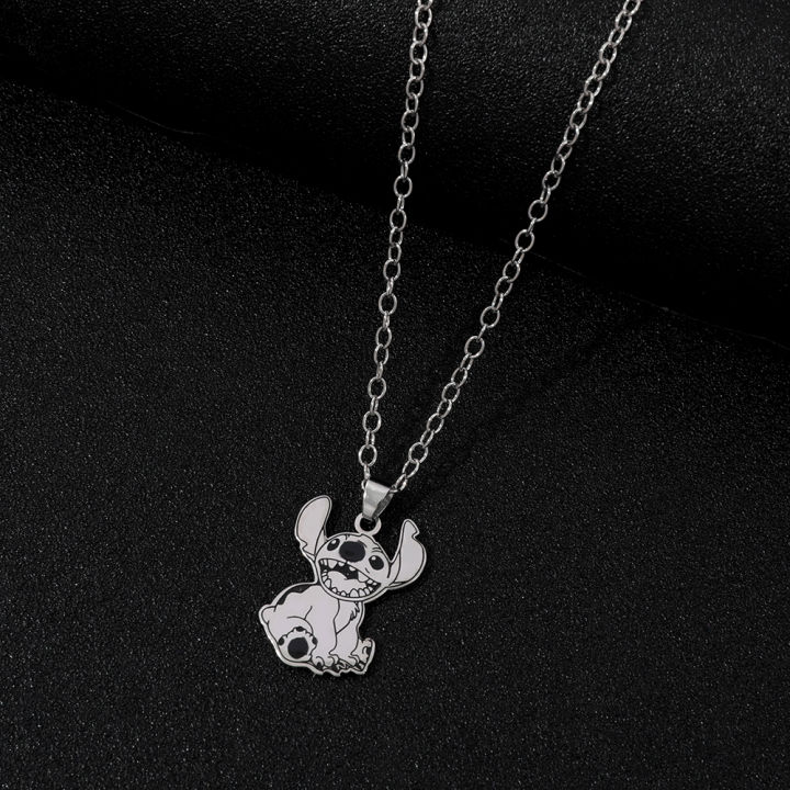 Disney | สร้อยคอจี้สลักลายสติทช์จากดิสนีย์ ทำจากสแตนเลส ดีไซน์เรียบง่าย ...
