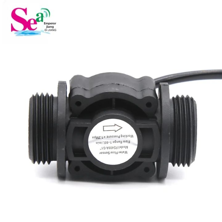 Dn25 Flow Sensor Turbo Water Flow Meter Liquid Hall Effect Sensor 1 ...