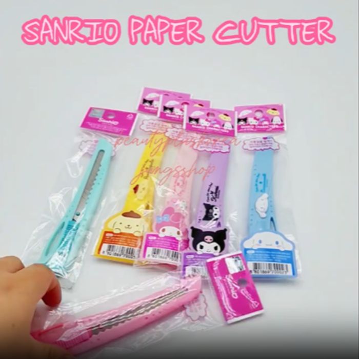 [SANRIO] Portable Knife Packing Box Opener Paper cutter Stationery ...