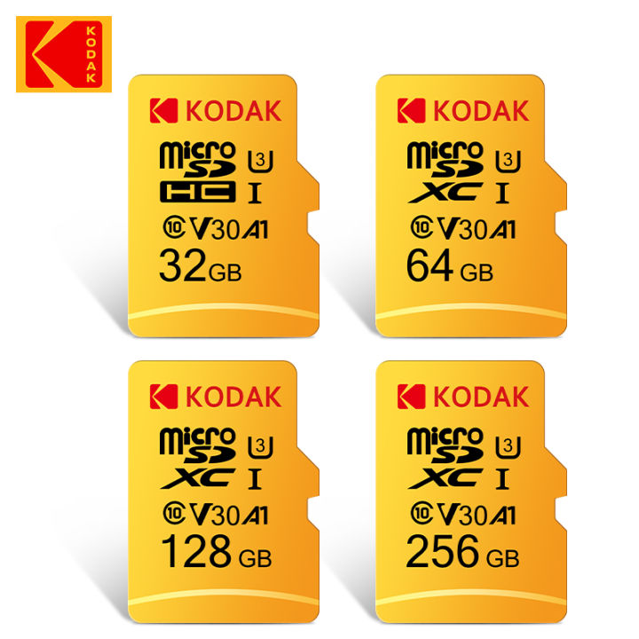 KODAK Thẻ Nhớ Chính Hãng 32GB/64GB/128GB/256GB Micro SD TF U3 4K UHS-I C10 SDHC Mini Trans Flash ...
