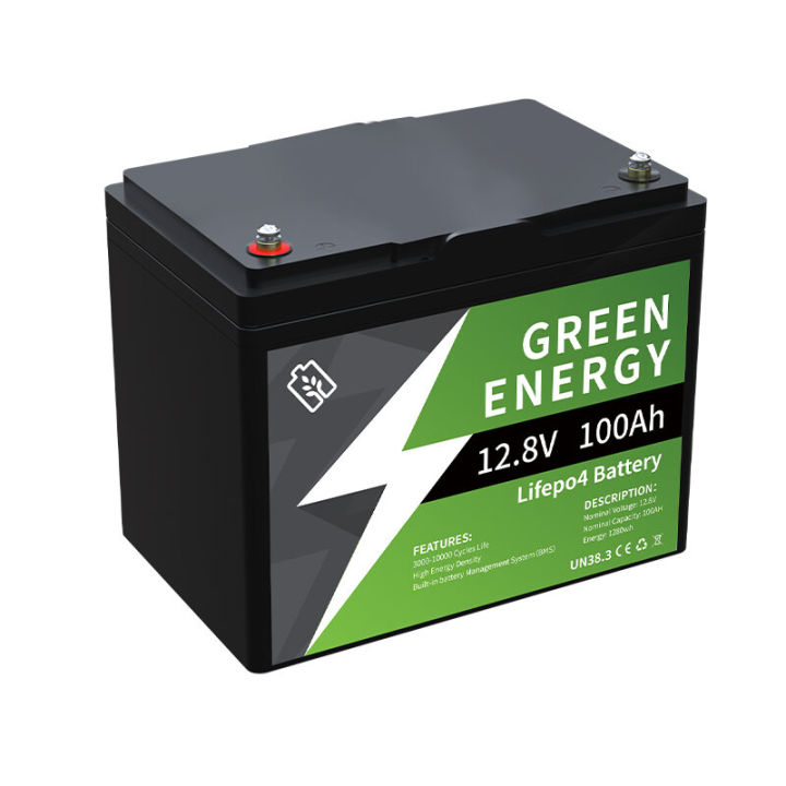 12V 280Ah/100Ah Lithium Battery Rechargeable Lifepo4 Battery, GREEN ...