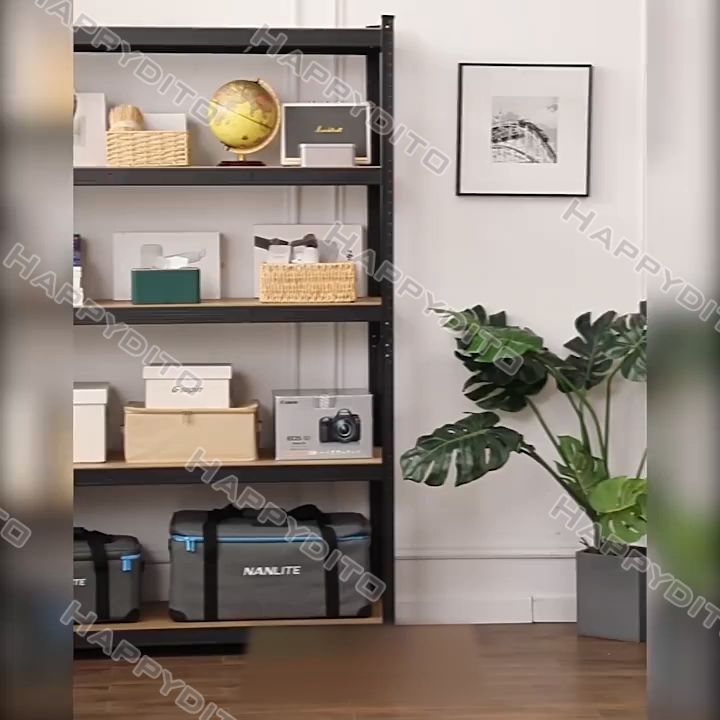 【175 kg load bearing per layer】Boltless Steel Shelving Heavy Duty 3,4 ...