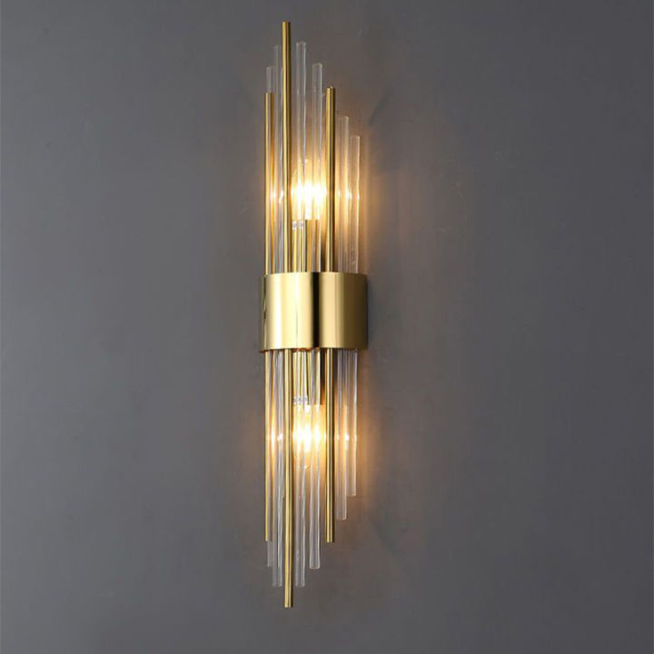 Crystal LED Wall Lamp Light Luxury Wall Light Modern Nordic Sconces ...