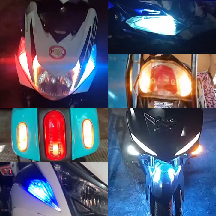 Motorcycle T15 Dual Contact Light Emitting Diode Dual Mode Signal/Park ...