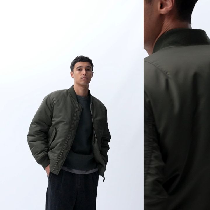 [Auth Uniqlo] Áo Khoác Gió Bomber MA-1 Blouson Nam - Tag Nhật | Lazada.vn