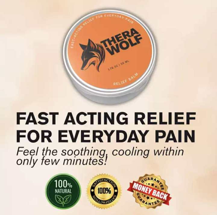 Thera Wolf Fast-Acting Relief for Everyday Pain 1.76 oz. / 50ml Relief ...