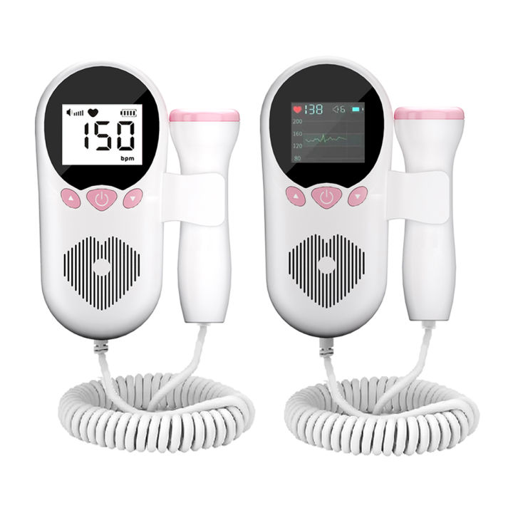 Home Fetal Doppler Portable Doppler 3MHz LCD Screen Fetal Heartbeat ...