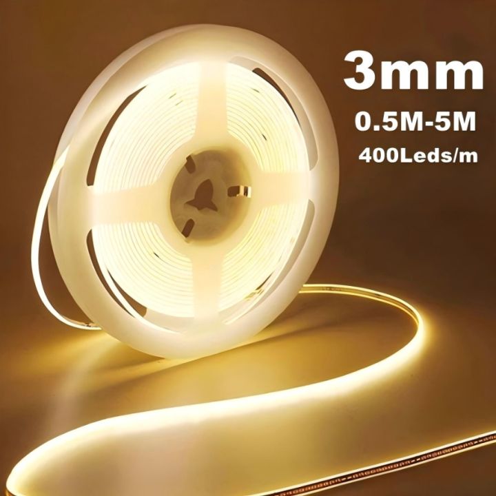 3MM Ultra Thin COB LED Strip 5V Colorful Dimmable 3000K 4000K 6000K ...