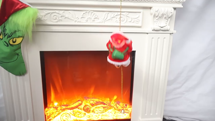 Electric Santa Claus Toy Auto Climbing Stairs Beads with Music Xmas ...