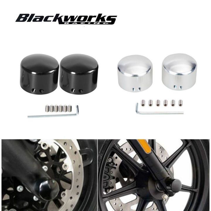 Motorcycle Adjustable Front Axle Nut Bolt Cover Cap for Harley ...