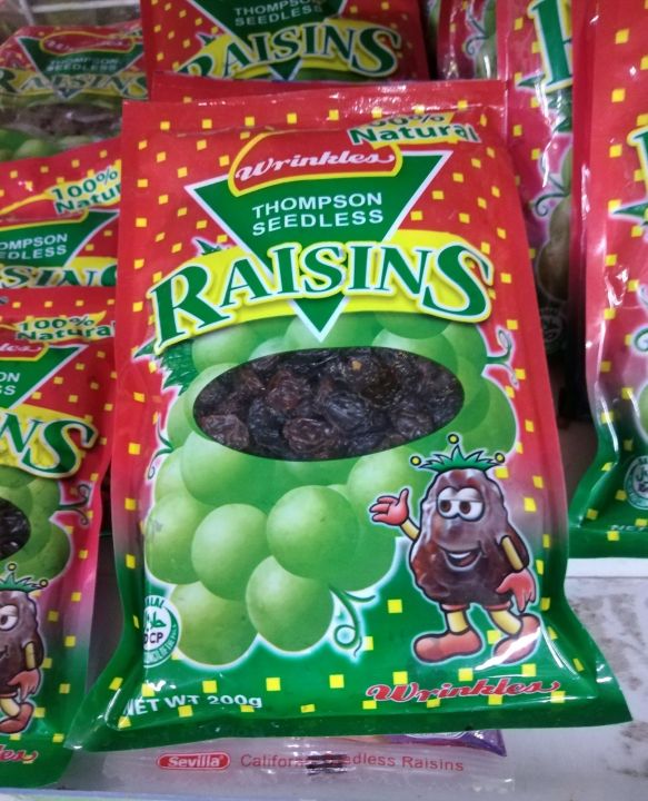 WRINKLES RAISINS 100% NATURAL 200g. | Lazada PH