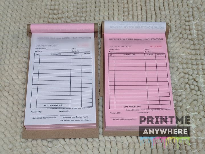 Personalized Delivery Receipt - Non Carbon | Lazada PH