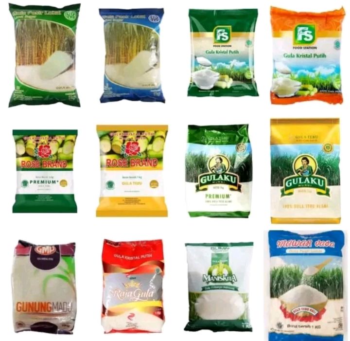 gula pasir kemasan 1 kg - kemasan 1kg | Lazada Indonesia