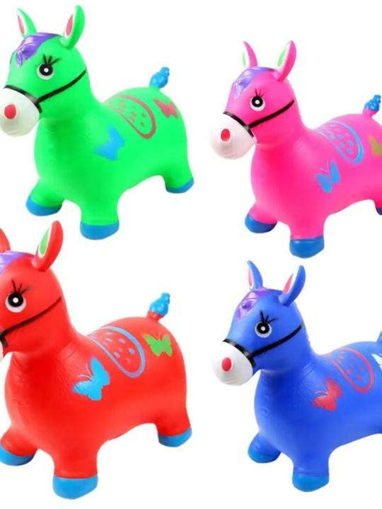 Balloon Inflatable Jumping Horse Rubber Thickened Riding Toy for Babies ...