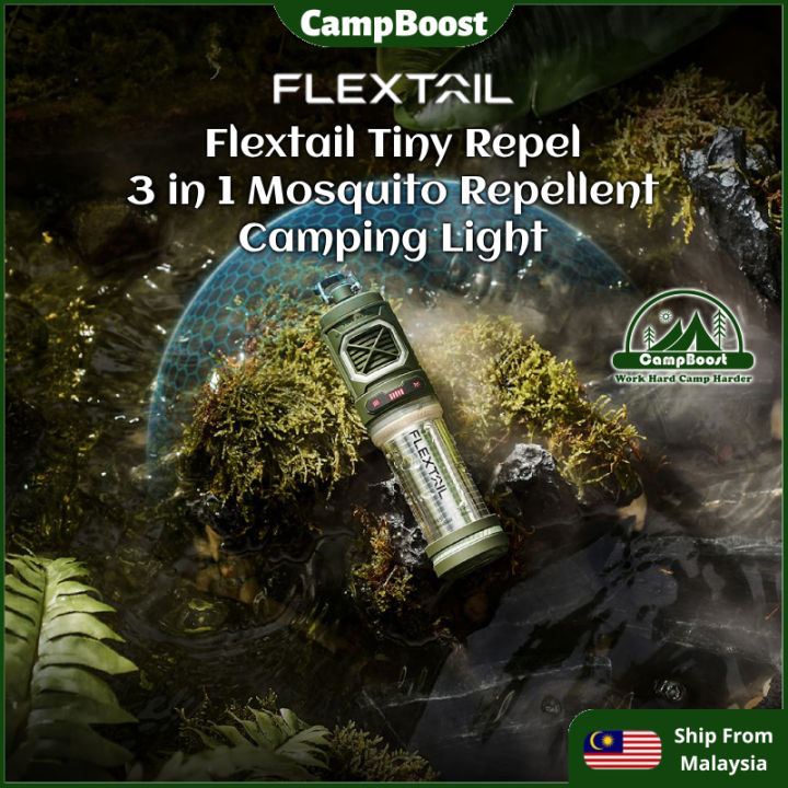 CampBoost FLEXTAIL Tiny Repel 3-in-1 Mosquito Repellent Camping Lantern ...