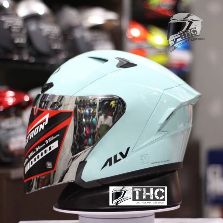 HELM ALV ULTRON SOLID WARNA EASY GREEN HELM HALF FACE STANDAR SNI ...