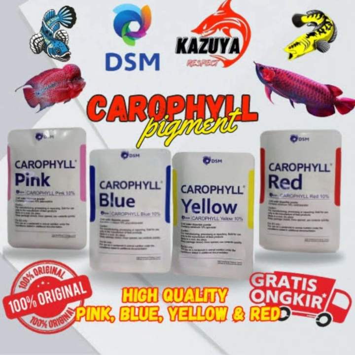 Termurah PIGMENT PINK, RED, BLUE & YELLOW Caropil, Carofil, Carophyll ...
