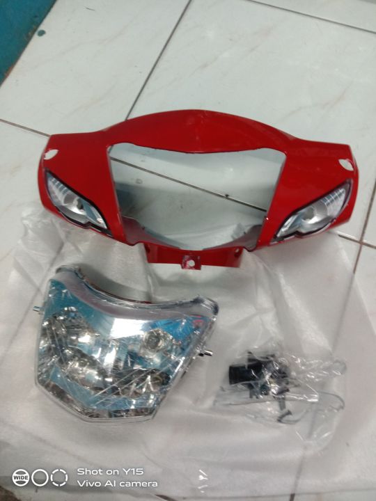 HEADLIGHT and Front cowling WAVE 100/100R SET 🇮🇹🇮🇹💝 | Lazada PH